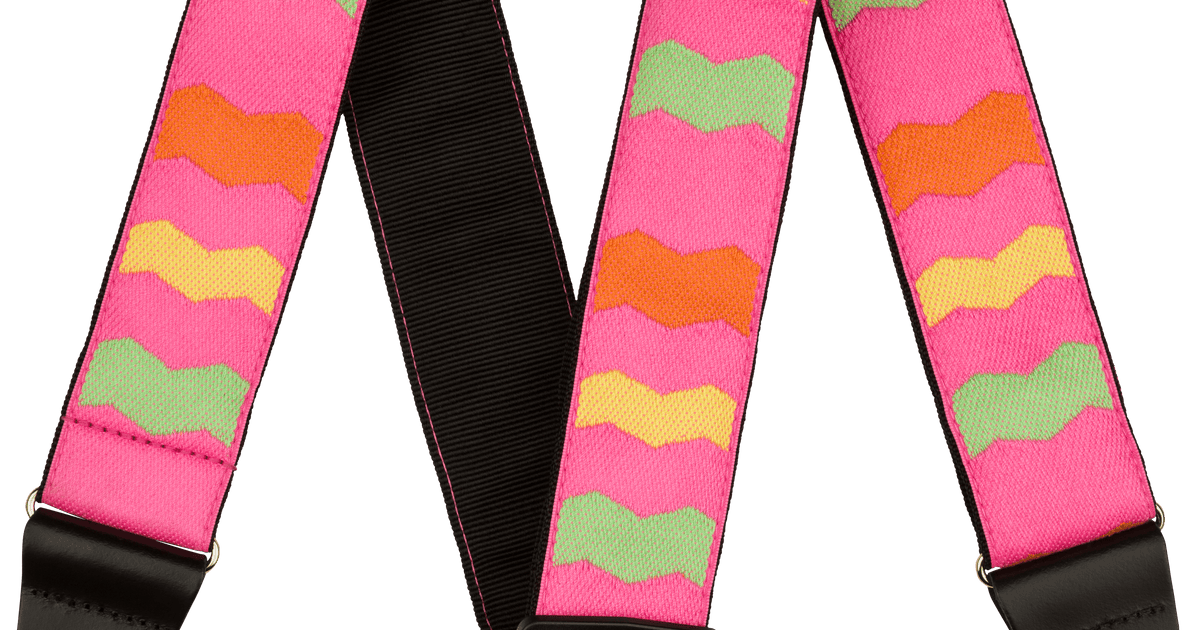 MonoNeon Woven Neon Pink Strap – Fender