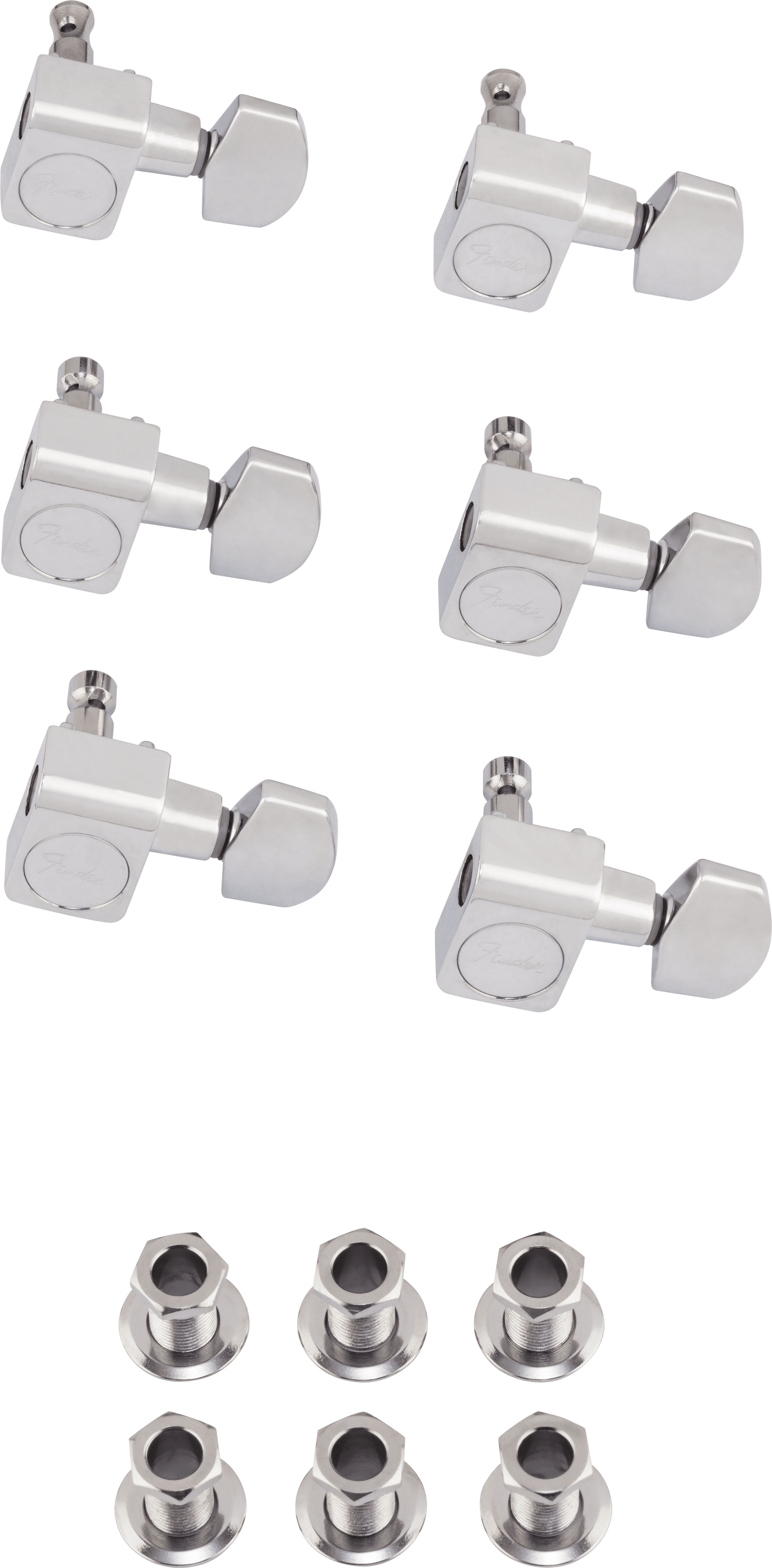 American Pro Staggered Stratocaster®/Telecaster® Tuning Machine Sets ...