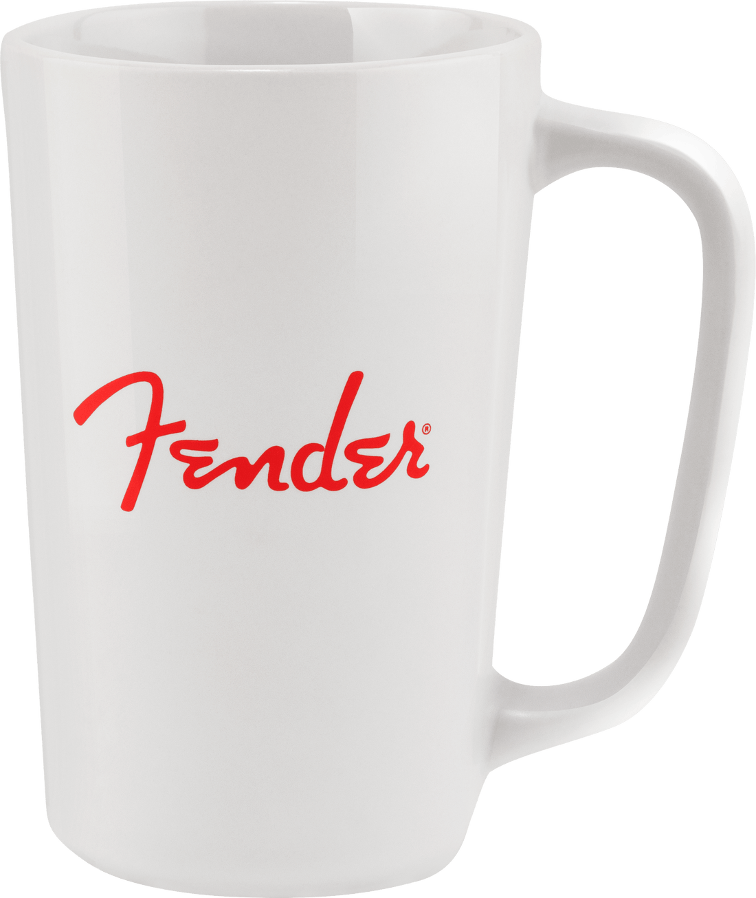 Fender™ Red Spaghetti Logo 14oz Stoneware Ceramic Cup