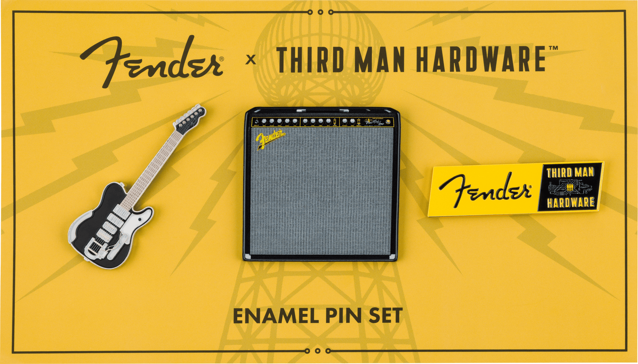 Fender® x Third Man Hardware™ Lapel Pin Set